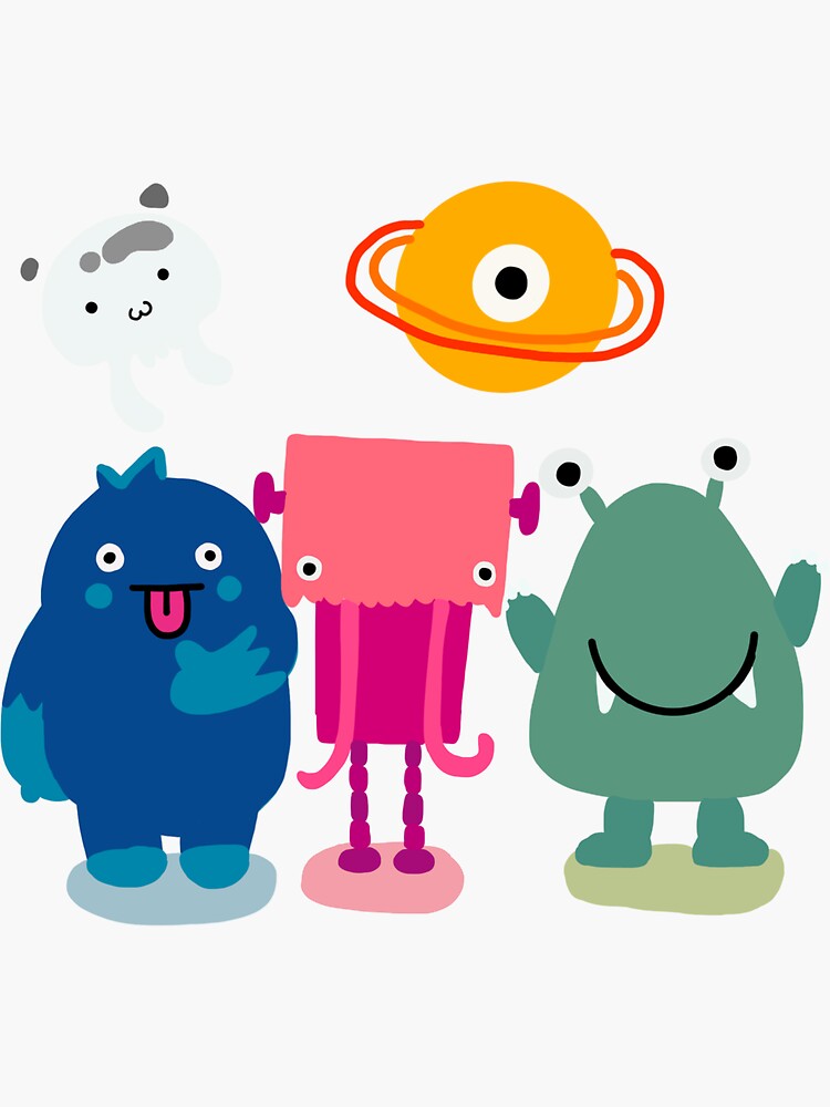 "Monster gang " Sticker for Sale by Barabua-Shop | Redbubble