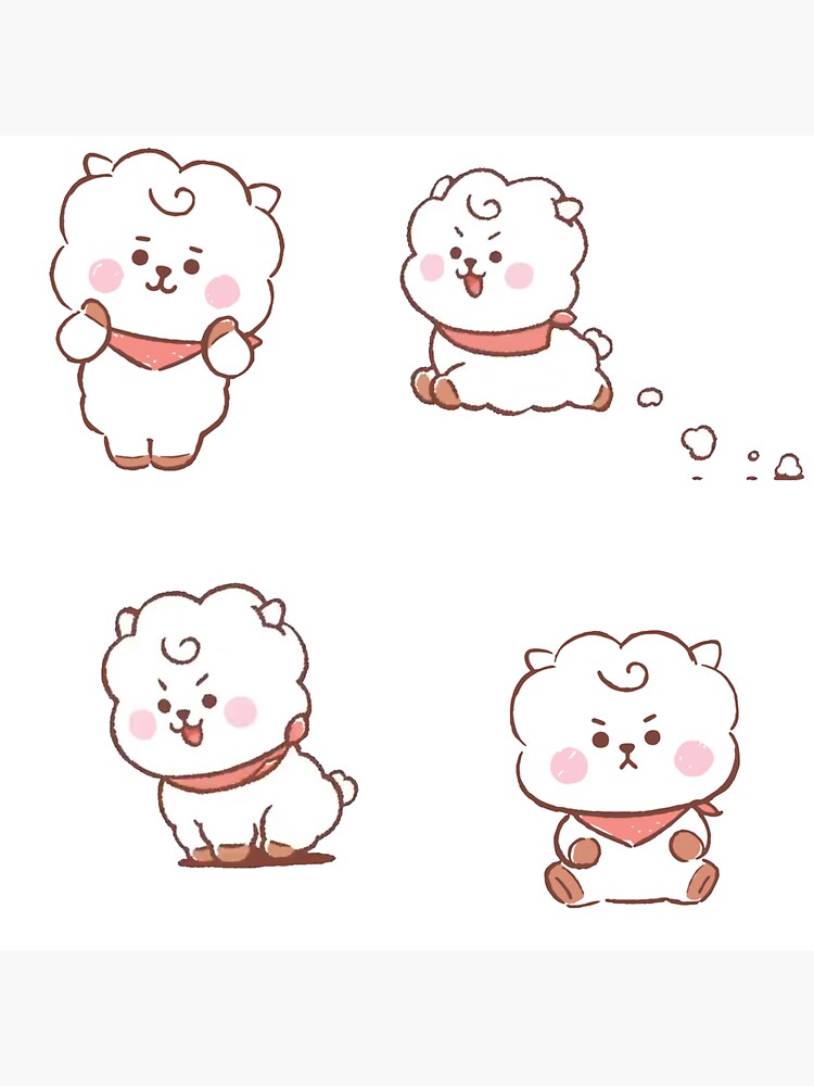 "Bt21 rj sticker pack" Sticker for Sale by Gogostickers | Redbubble