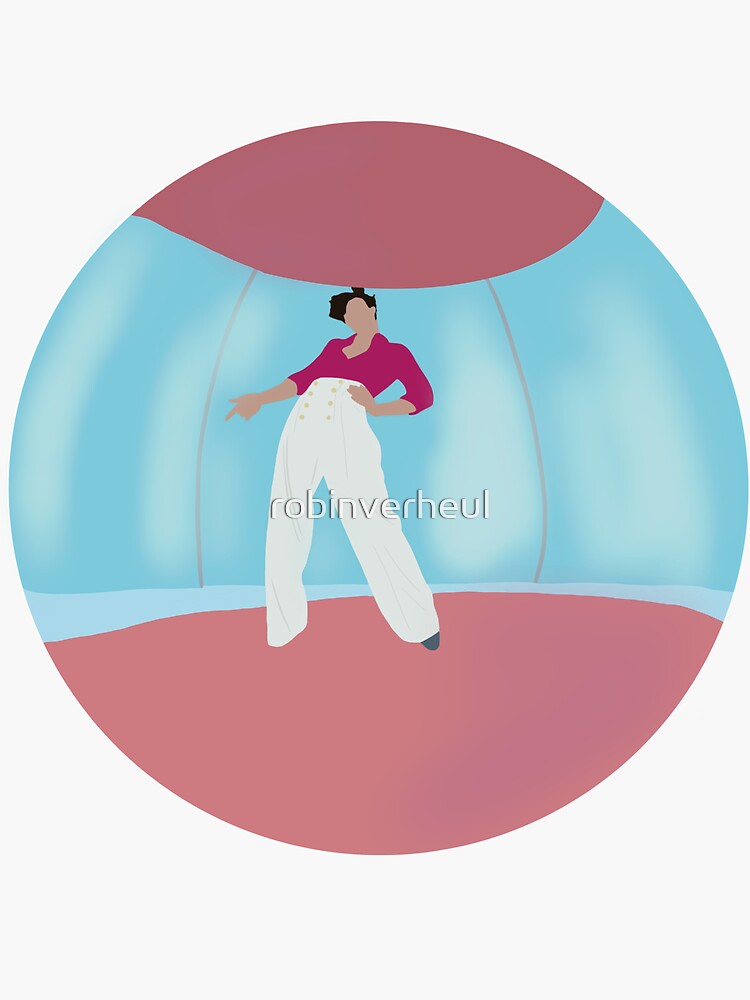 "harry styles fine line album cover outline " Sticker for Sale by ...