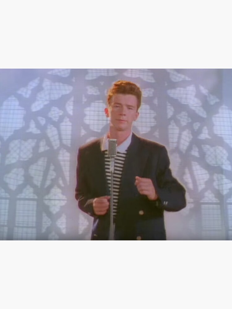 "rickroll" Sticker by lmc87lmc | Redbubble