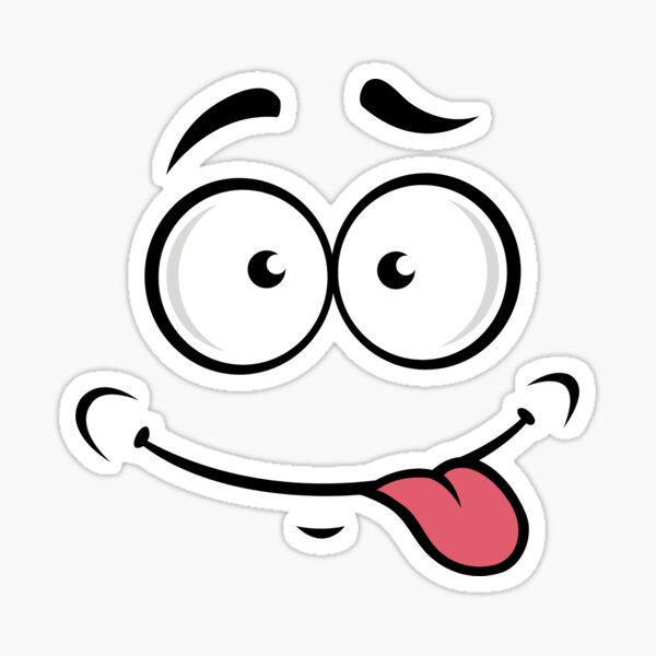 "Funny face" Sticker for Sale by prasannasatharu | Redbubble