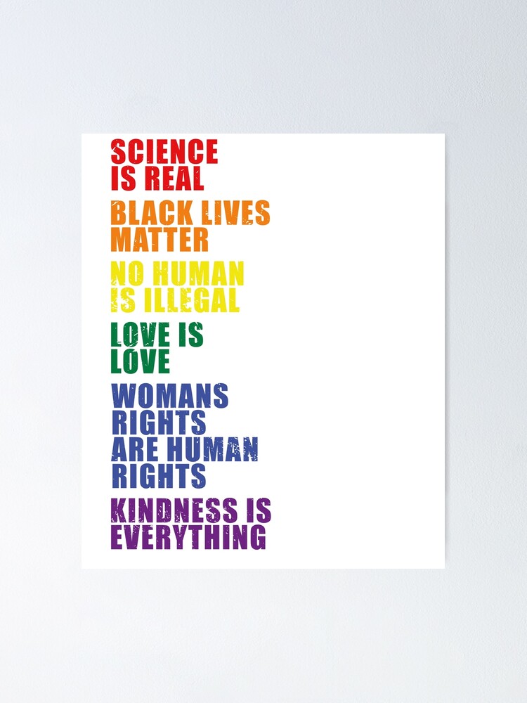 Lgbt Pride Equality No Human Is Illegal Poster By Tombasquiaty