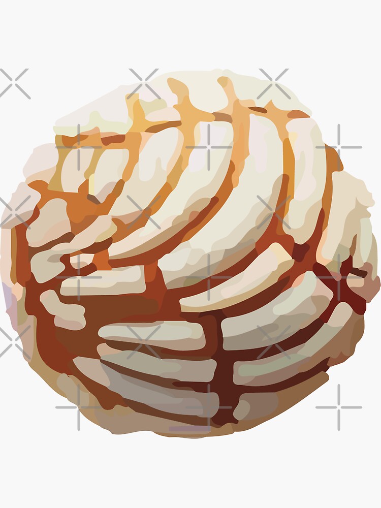 "White Concha Sticker" Sticker for Sale by darzaga2 | Redbubble