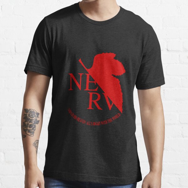 "NERV Red Logo" T-shirt for Sale by Crazd22 | Redbubble | tags nerv t ...