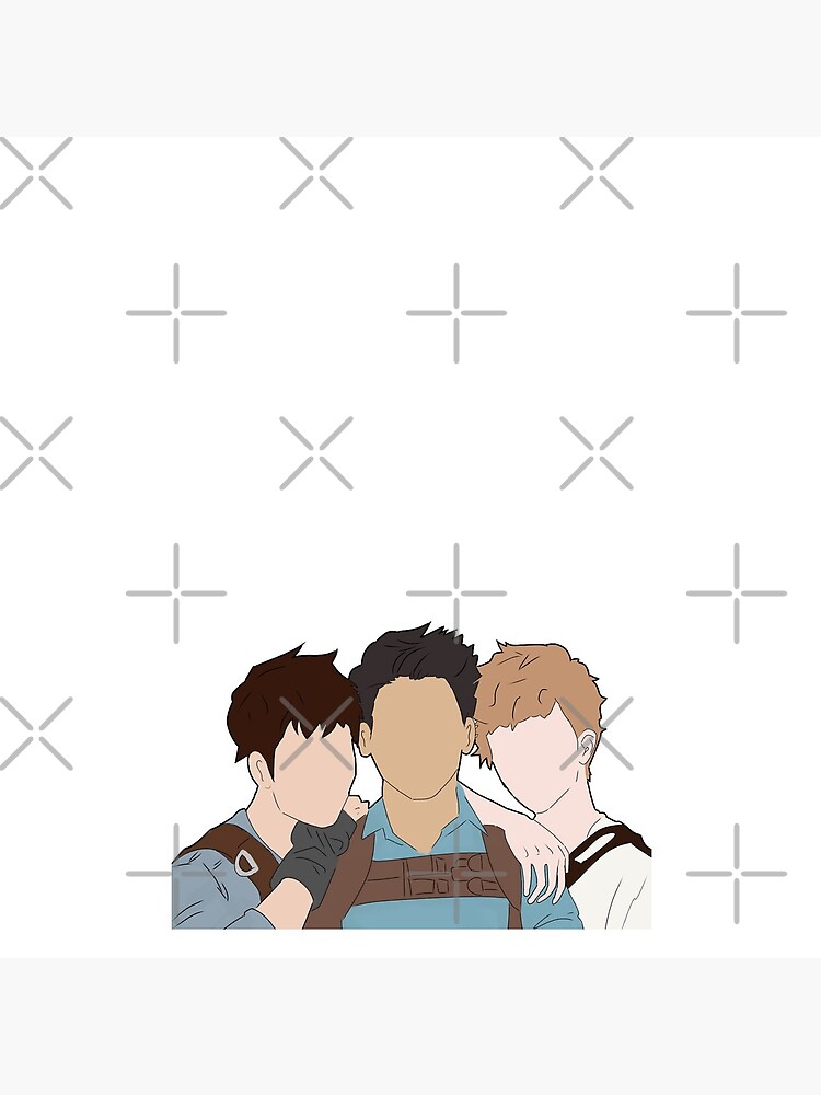 "Maze Runner trio" Throw Pillow by natural-blue | Redbubble