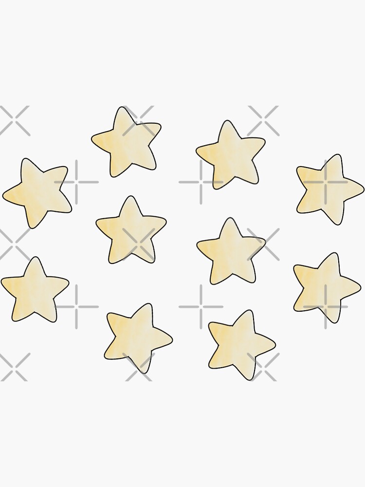 "cute stars sticker pack" Sticker for Sale by FlimJim123 | Redbubble