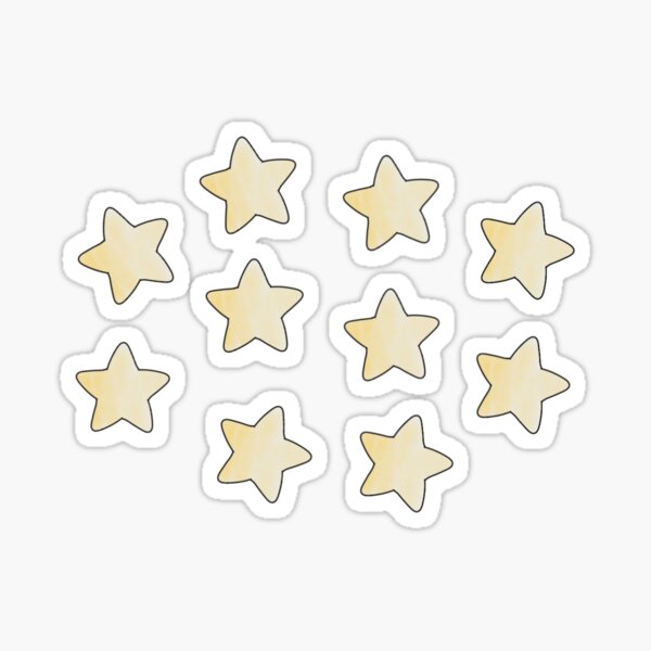 "cute stars sticker pack" Sticker for Sale by FlimJim123 | Redbubble