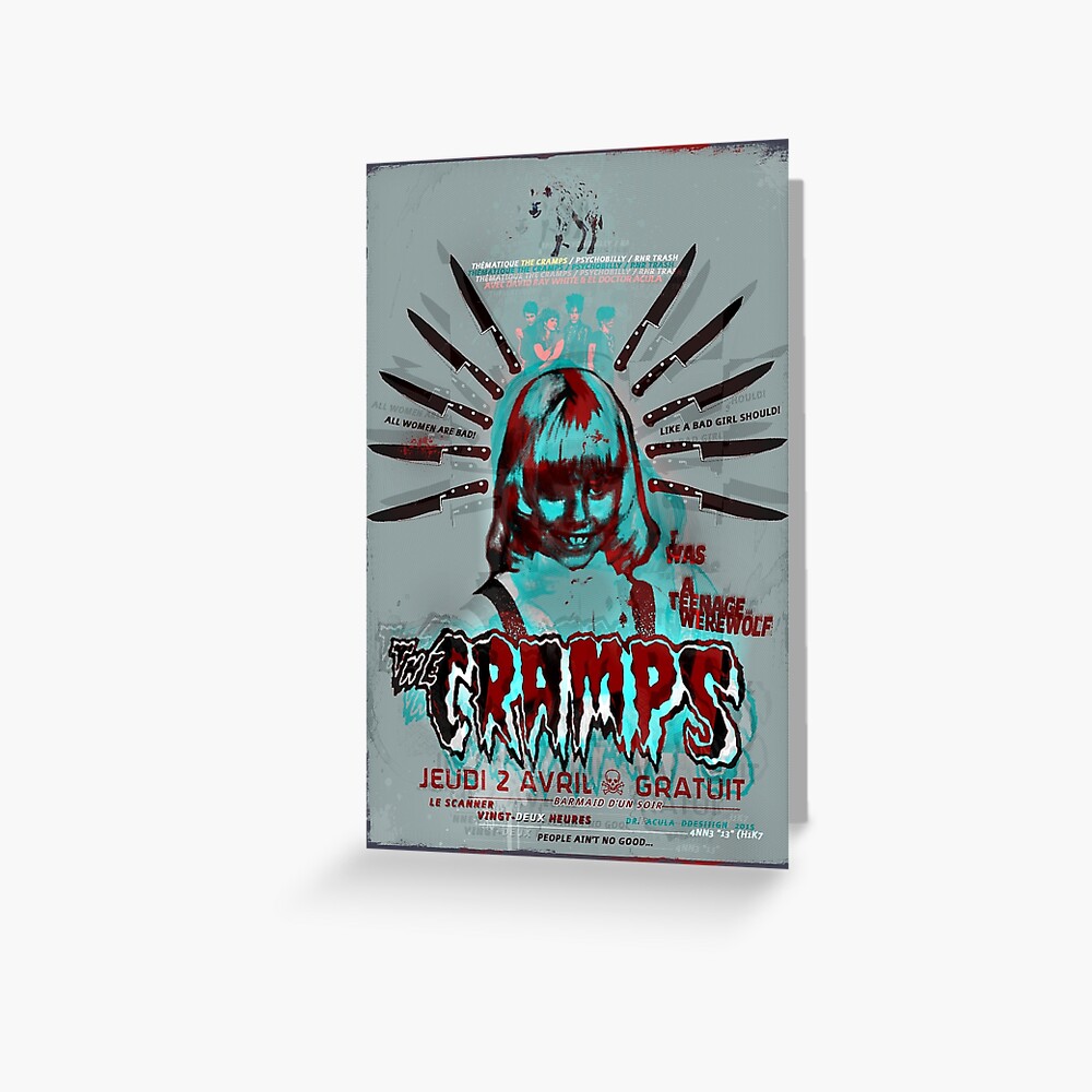 "Cramps - Homolka" Greeting Card by docteuracula | Redbubble