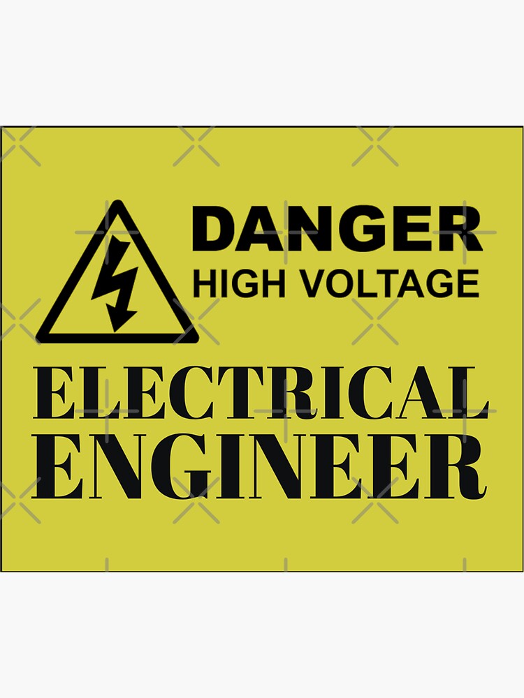"Funny Electrical Engineer " Sticker for Sale by aruvanita | Redbubble