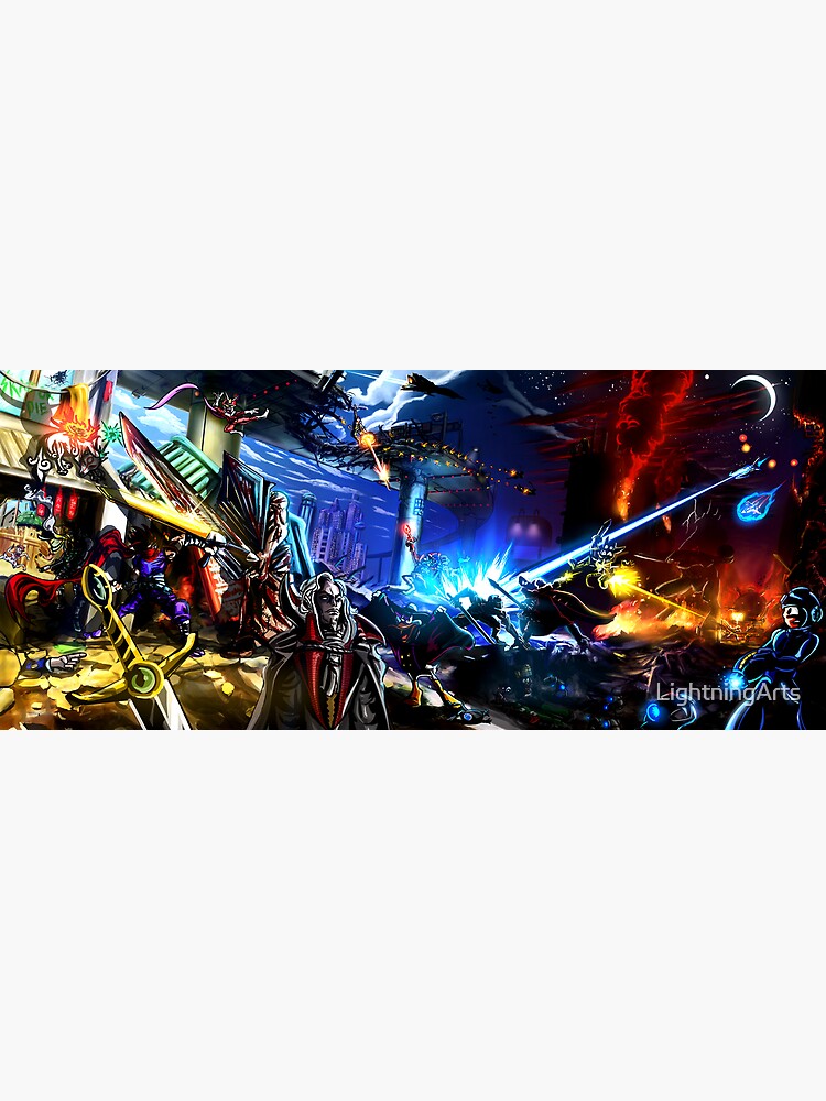 "Capcom vs Konami" Canvas Print for Sale by LightningArts | Redbubble