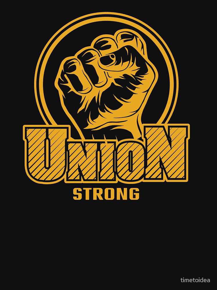 "Union Strong Vintage USA Flag Proud Labor Day" T-shirt for Sale by ...