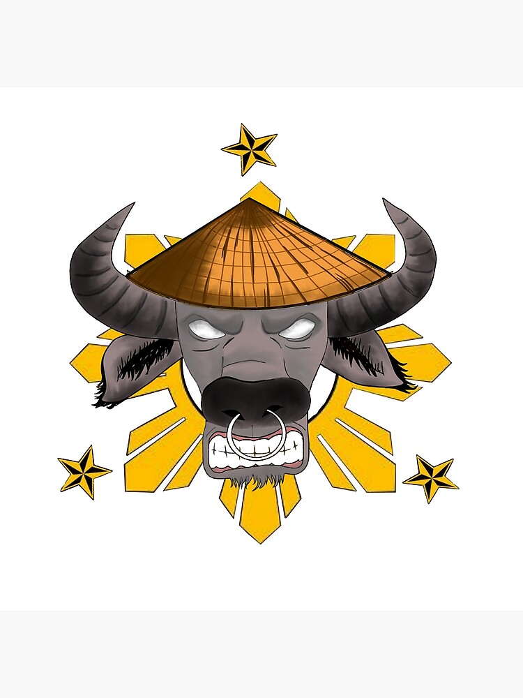  Kalabaw Or Carabao With Three Stars Sun Philippine National Animal
