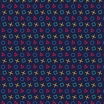 "Playstation Pattern" Art Board Print for Sale by jeffseq | Redbubble