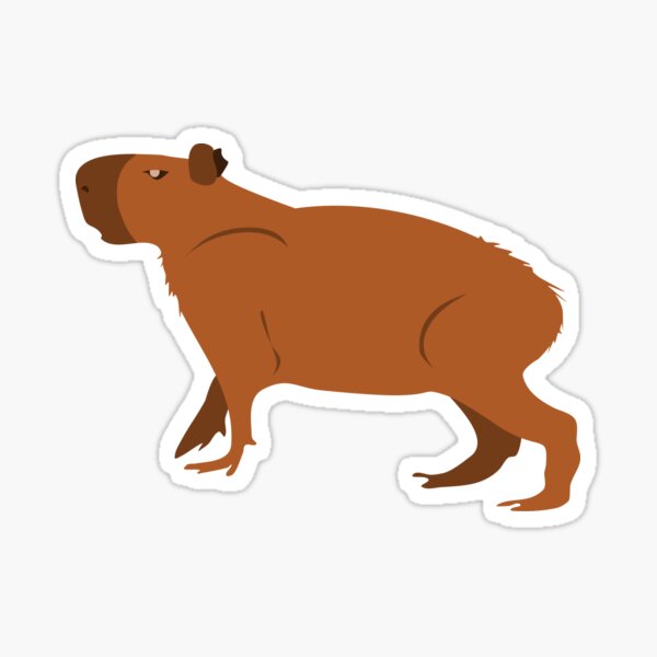 "angry capybara" Sticker by Geenthee | Redbubble