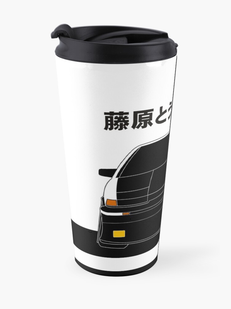 "Initial D Toyota AE86 Tofu decal running in the 90s" Travel Coffee Mug ...