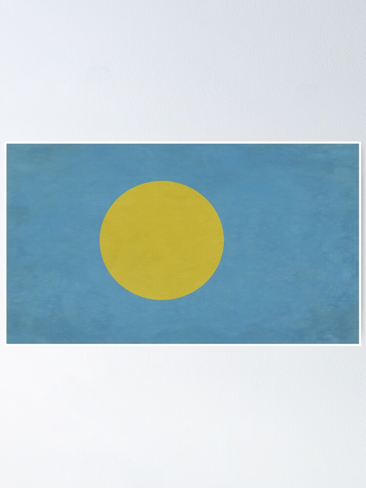 "Palau Flag" Poster for Sale by LMontgomery | Redbubble