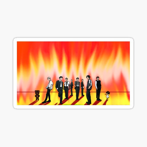 "Ateez - Inception" Sticker by BearQuack | Redbubble
