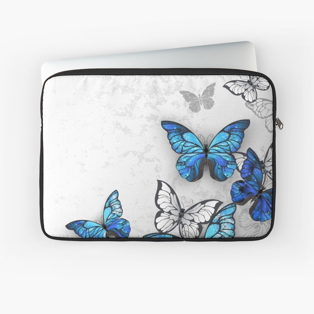 "Blue and White Butterflies" Sticker for Sale by Blackmoon9 | Redbubble