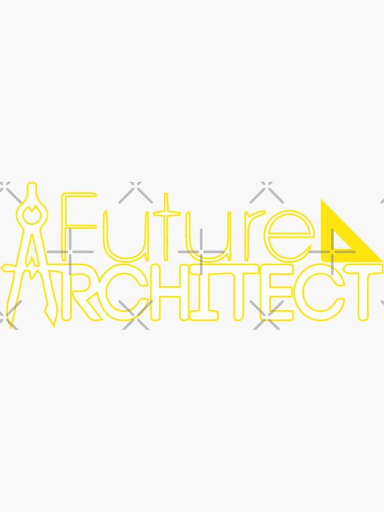 "Future Architect," Sticker by FLOWERNAJMA | Redbubble