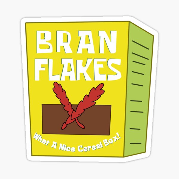 "Bran Flakes" Sticker for Sale by taraliz24 | Redbubble