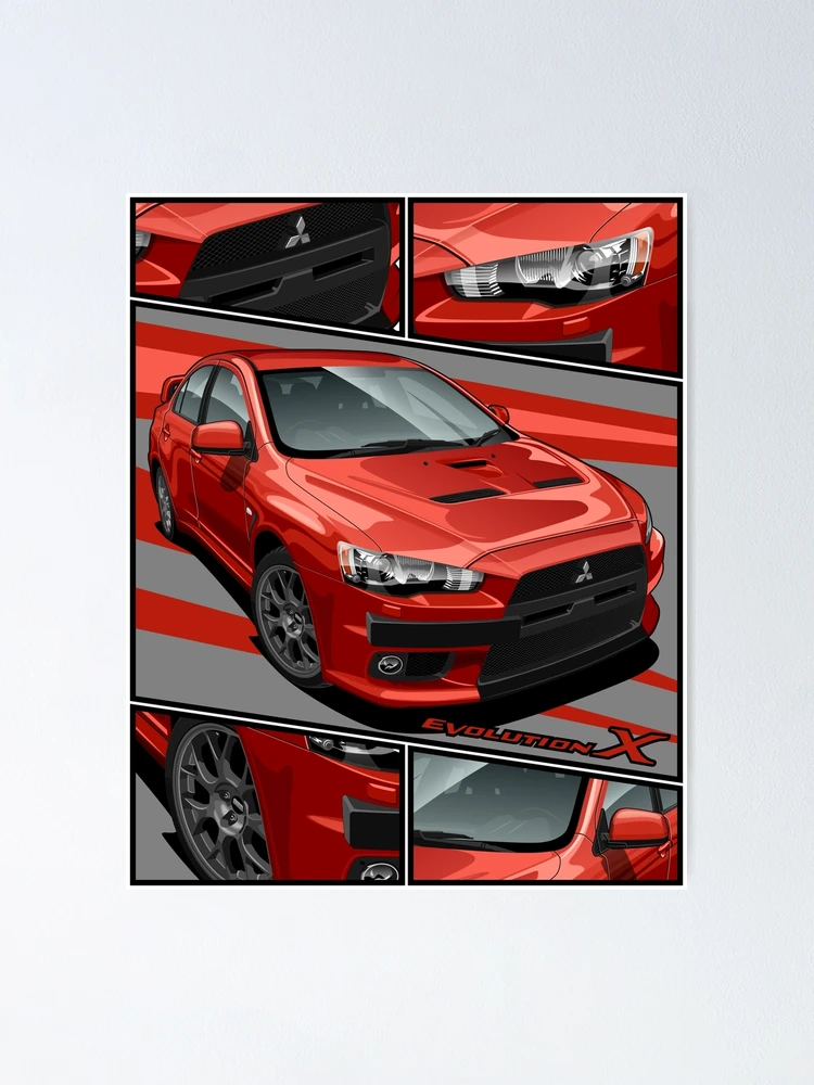 Lancer Evolution X Red