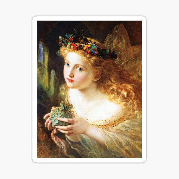 "Pre-Raphaelite Fairy " Sticker for Sale by PlasticsFactory | Redbubble