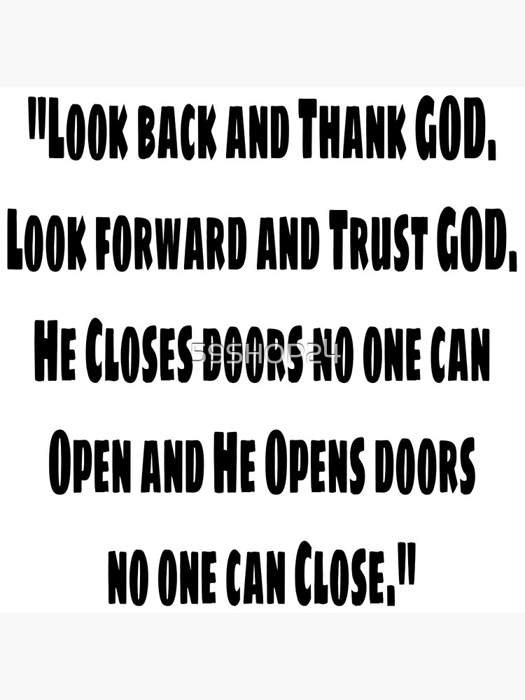 "Thank God Quote Print" Sticker for Sale by 59SHOP24 | Redbubble