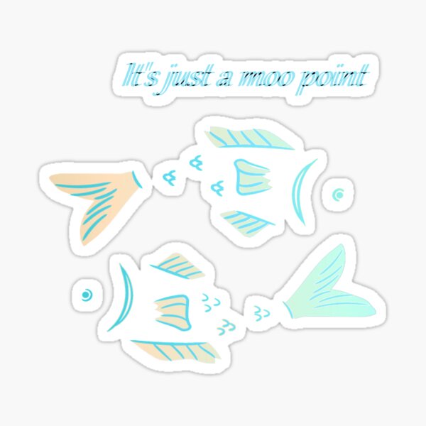 "Just a moo point" Sticker by norsight | Redbubble