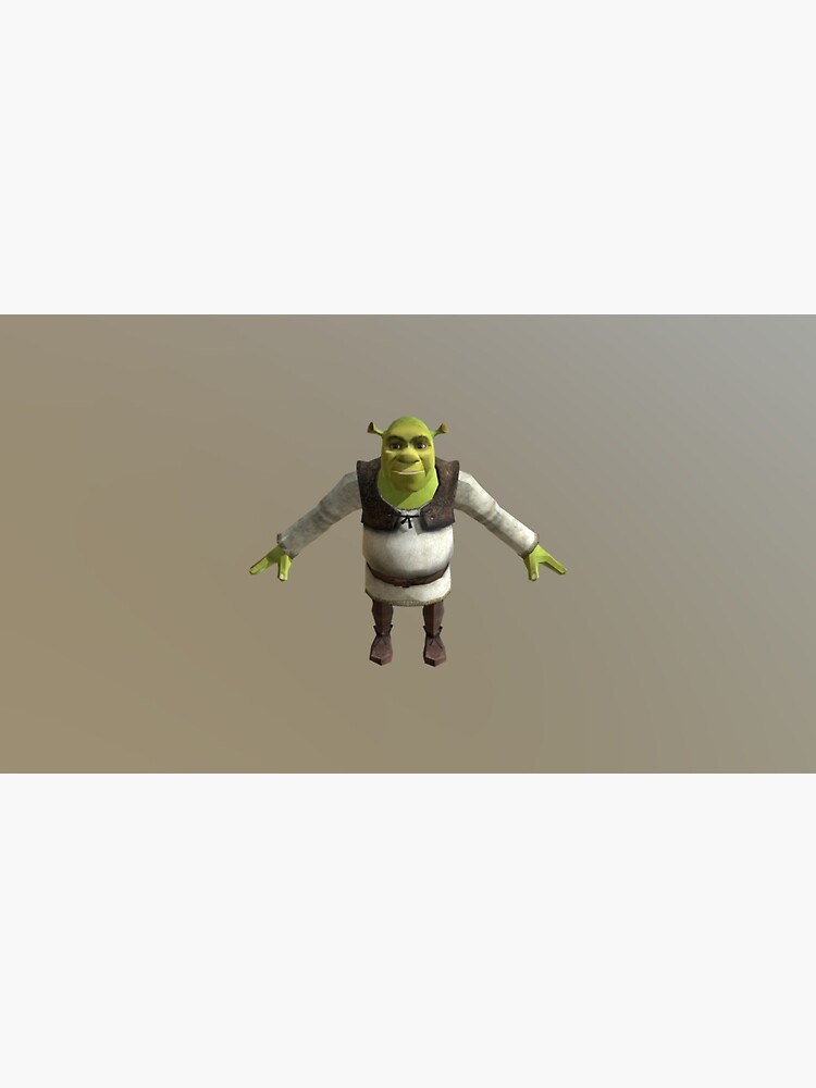 "Shrek T-Pose Meme" Sticker for Sale by adirgrant | Redbubble