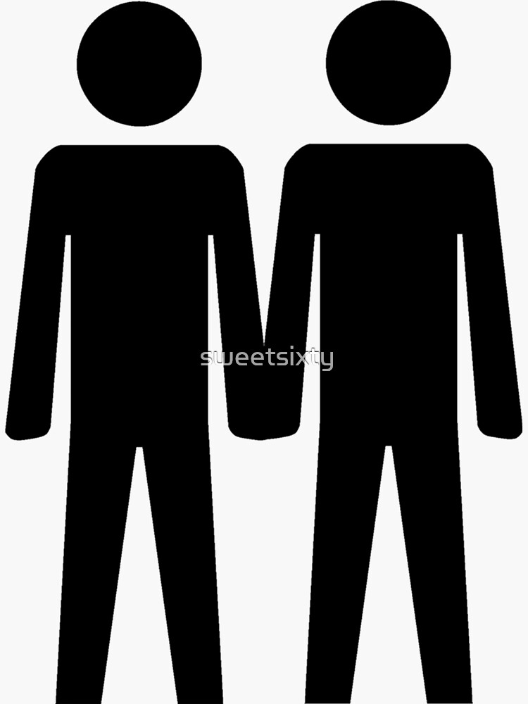 "Gay Couple" Sticker for Sale by sweetsixty | Redbubble