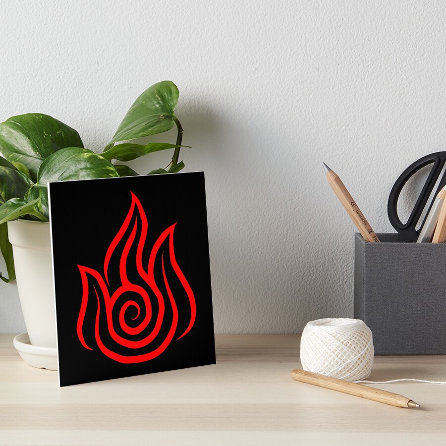 "avatar the last airbender fire logo" Art Board Print by ...