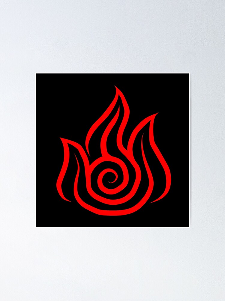 "avatar the last airbender fire logo" Poster for Sale by ...
