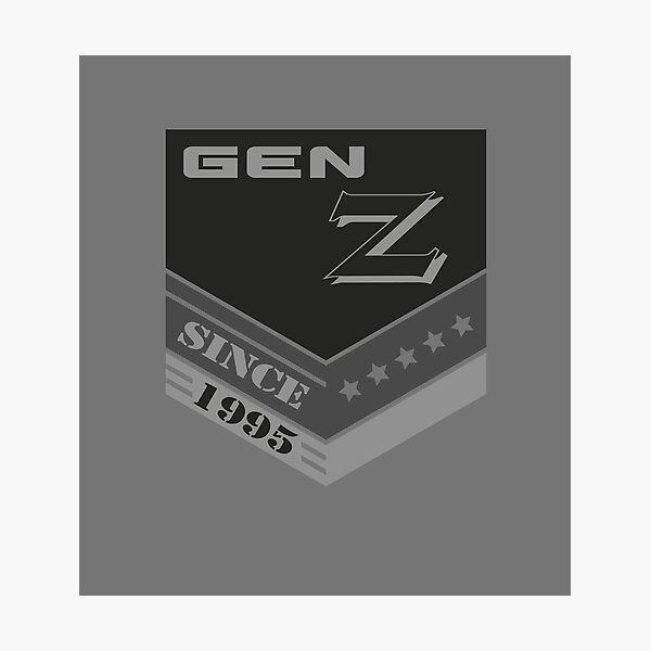 "Vintage Gen Z General Generation Z Zoomer" Photographic Print for Sale ...