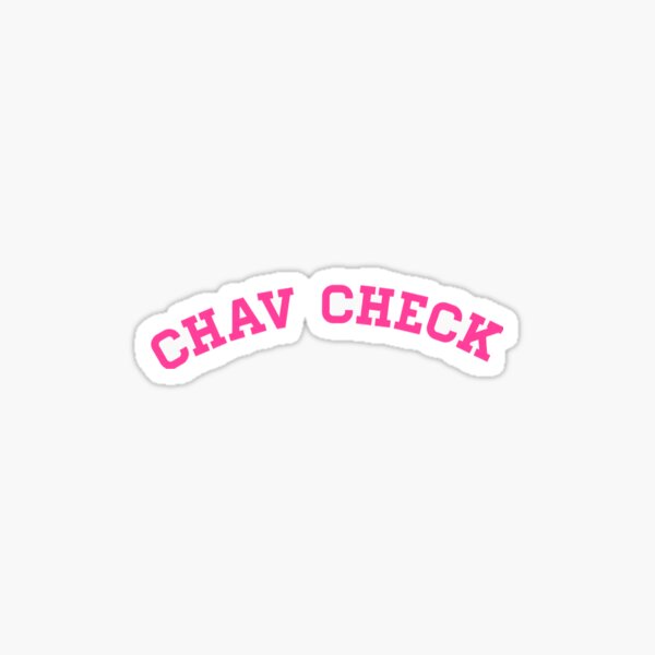 "Chav Check" Sticker for Sale by kha02 | Redbubble
