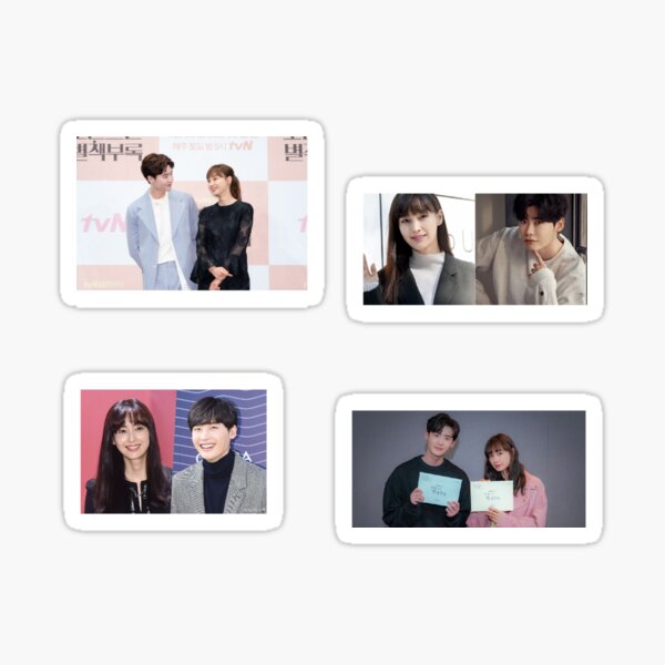 "Lee Jong Suk + Lee Na Young Couple Stickers" Sticker for Sale by ...