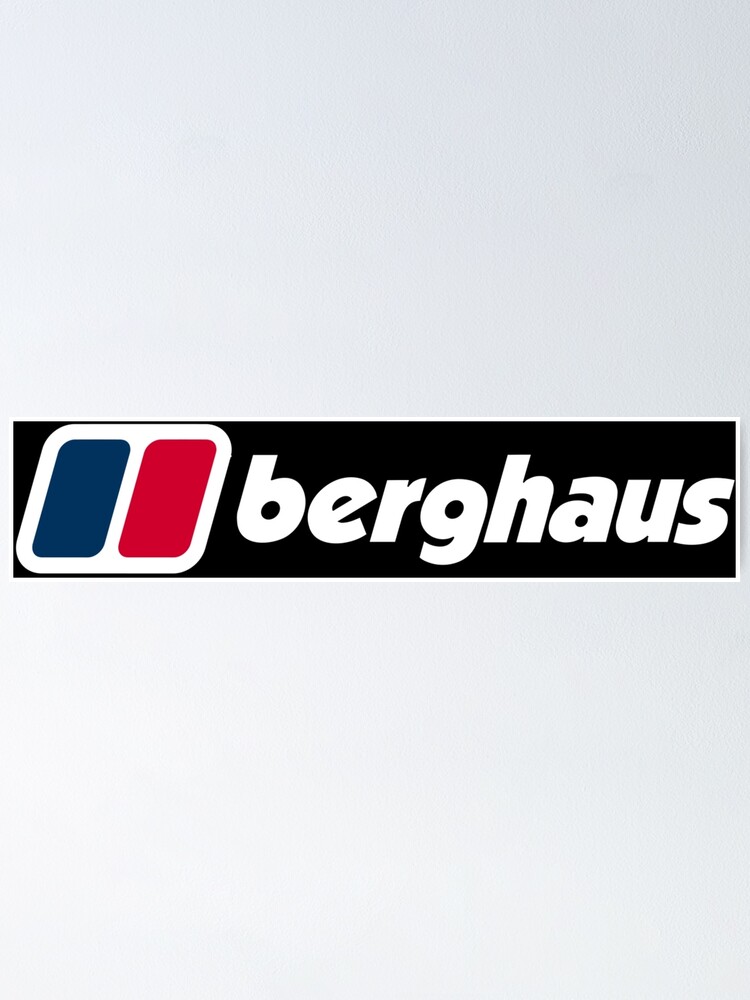 "Berghaus" Poster for Sale by Humewew | Redbubble