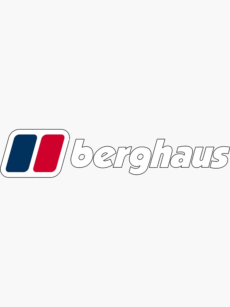 "Berghaus" Sticker by Humewew | Redbubble