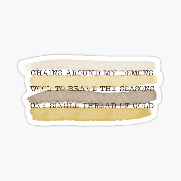 "Invisible Sting: One Single Thread of Gold (Vintage version)" Sticker ...