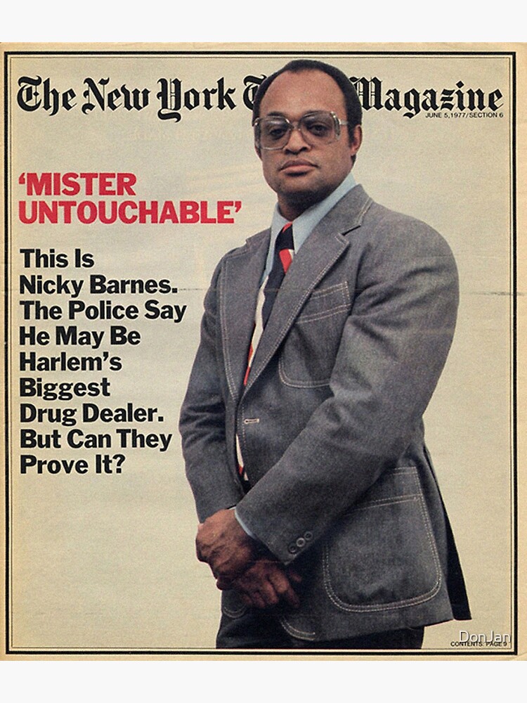 "Mister untouchable Leroy "Nicky" Barnes" Poster for Sale by DonJan ...