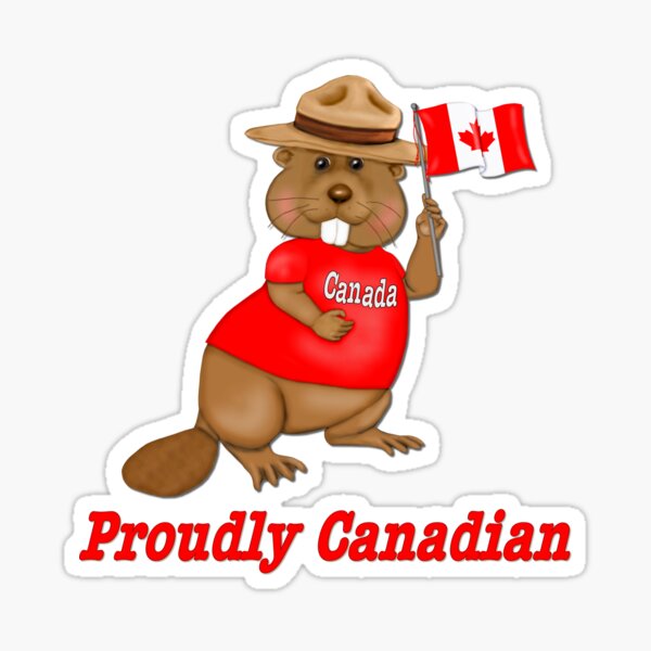 "Proudly Canadian" Sticker for Sale by SpiceTree | Redbubble