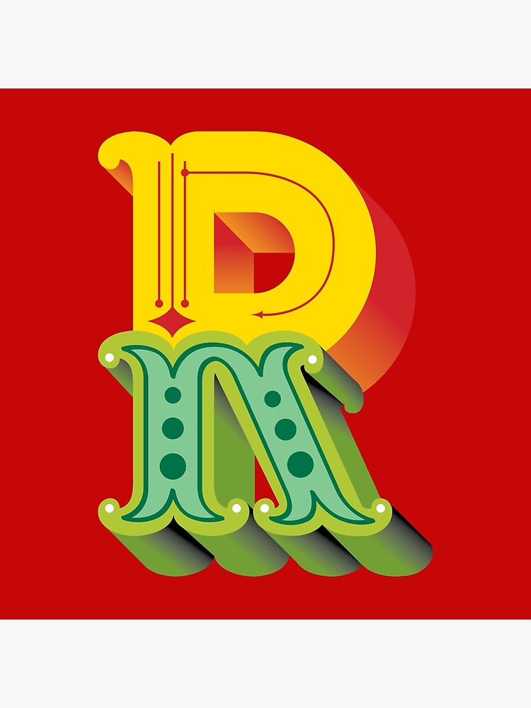 "Traditional Brazilian Lettering - Letter R" Poster by portodesign ...