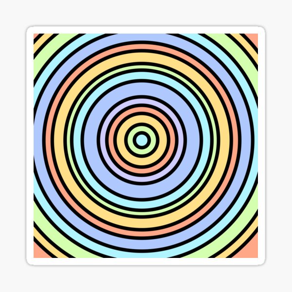 "Trippy Alt Rainbow Aesthetic" Sticker by thenatattack | Redbubble