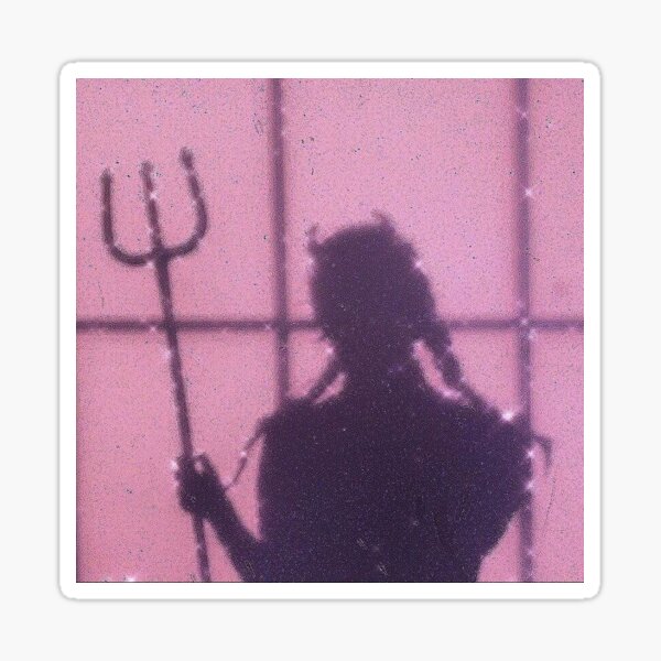 "Y2k pink aesthetic devil silhouette " Sticker for Sale by ...