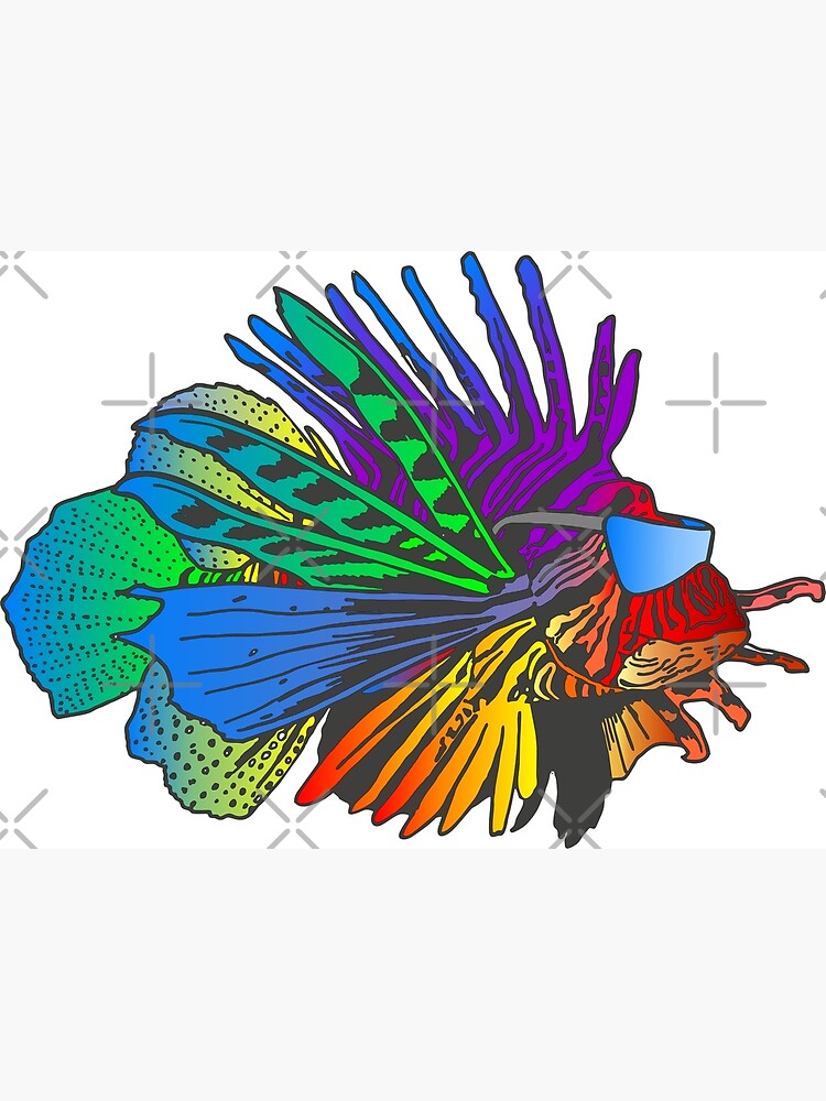 "Exotic Color Explosion Fish Summer Beach Aesthetic" Poster by ...