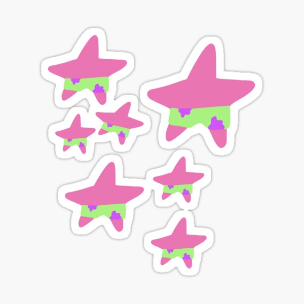 "Patrick star" Sticker by halcyongiirl | Redbubble