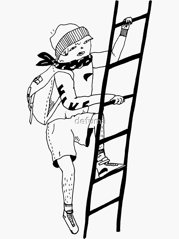 "Ladder" Sticker by defuma | Redbubble
