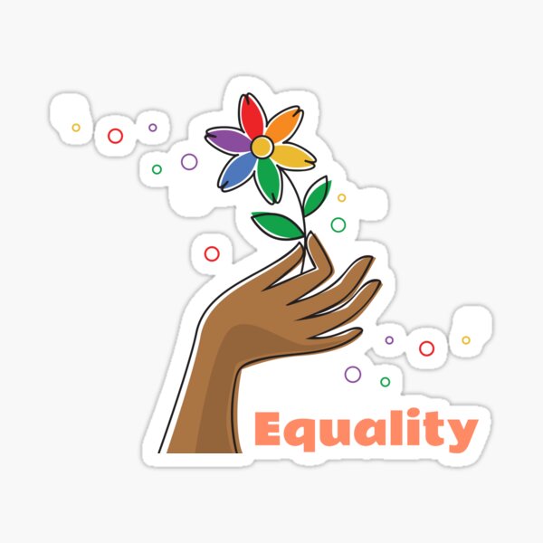 "Equality - LGBTQ+ Pride" Sticker for Sale by hypnovortex | Redbubble