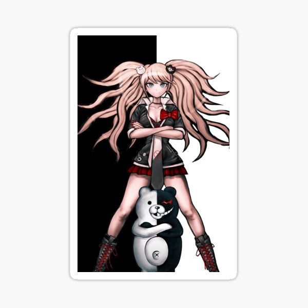 "Junko Enoshima" Sticker for Sale by kawaiicrossing | Redbubble