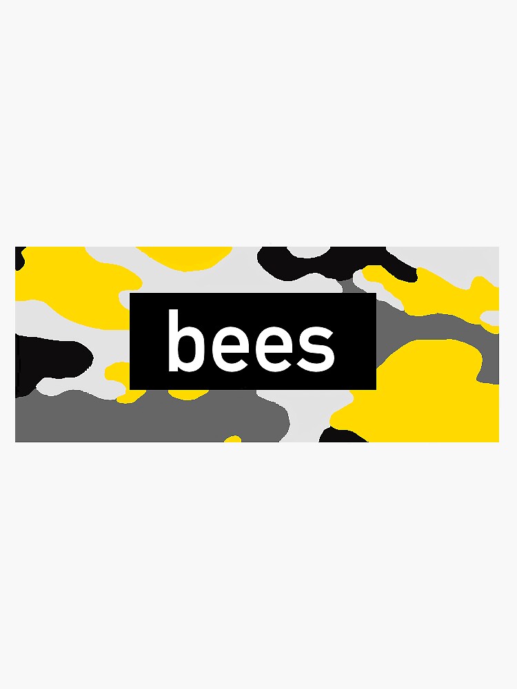 "bees camo sticker" Sticker for Sale by 05202000m | Redbubble