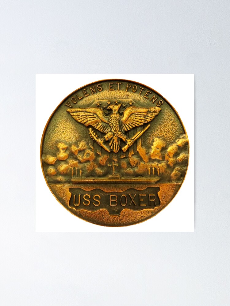 "USS Boxer - Volens Et Potens" Poster for Sale by ZinaStromberg | Redbubble